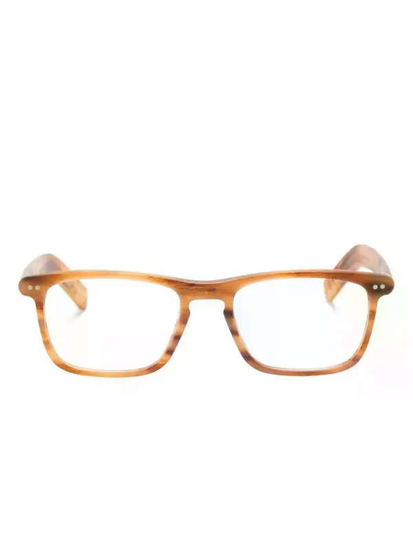 LUNOR Rectangle-frame Glasses - Brown