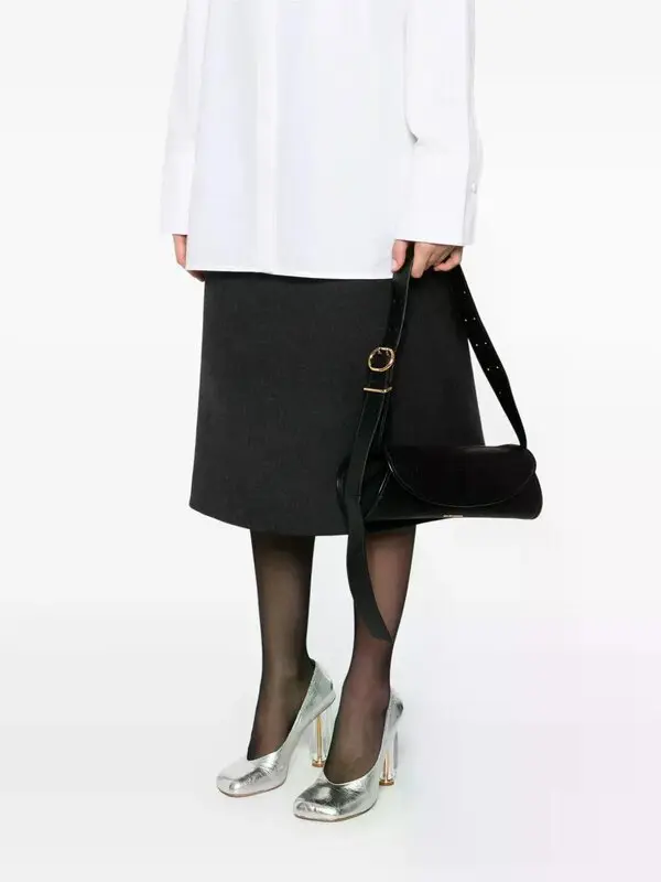 JIL SANDER Small Cannolo Shoulder Bag
