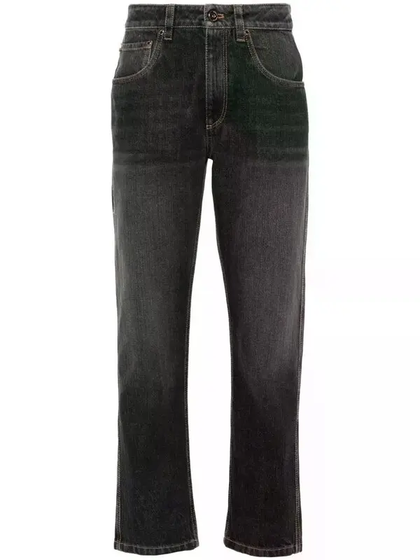 Brunello Cucinelli Monili-detail Cotton Jeans