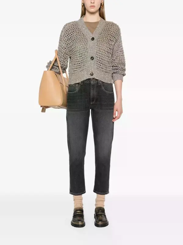 Brunello Cucinelli Monili-detail Cotton Jeans