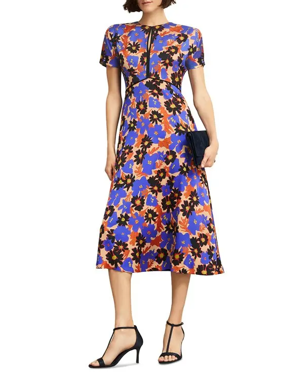 HOBBS LONDON Arlesey Floral Print Dress