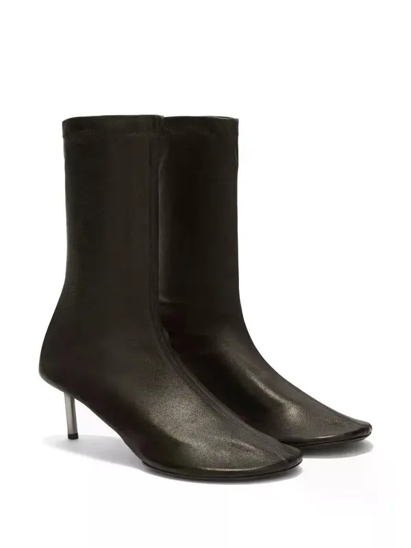 JIL SANDER 60mm Leather Ankle Boots