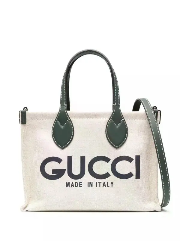 Gucci Logo-print Tote Bag - Neutrals