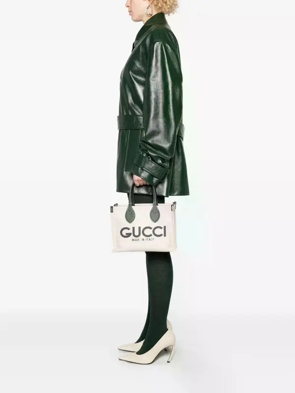 Gucci Logo-print Tote Bag - Neutrals