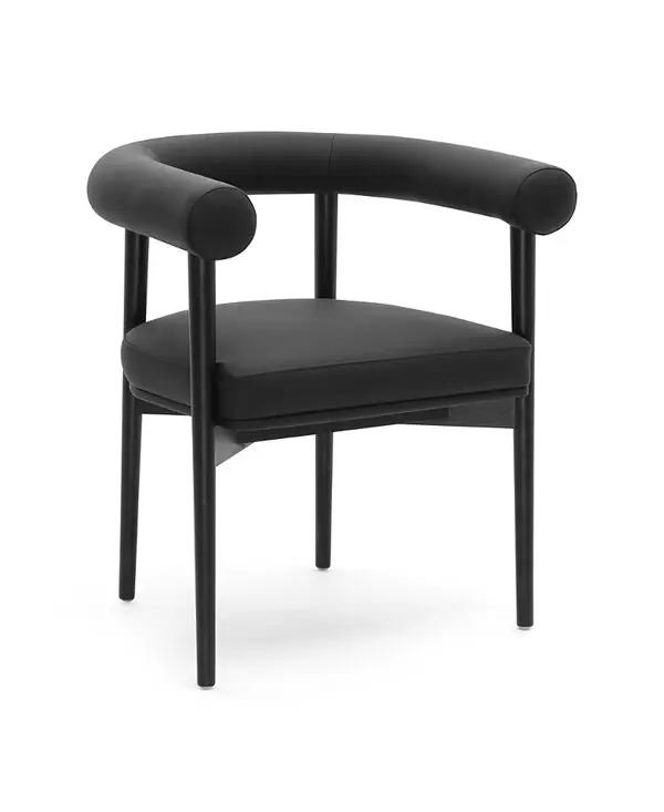 TOV FURNITURE Spara Faux Leather Dining Chair - Black