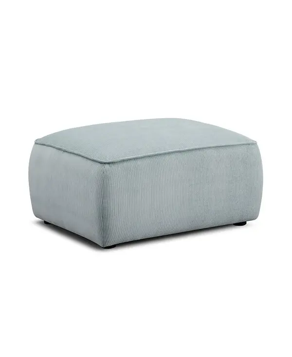 TOV FURNITURE Travie Ottoman - Sea Blue
