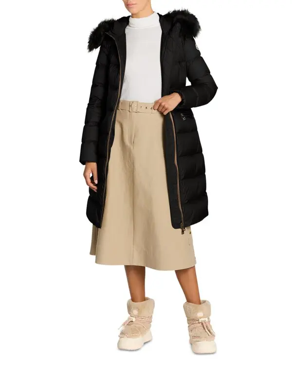 Moncler Boedic Belted Puffer Coat - Black