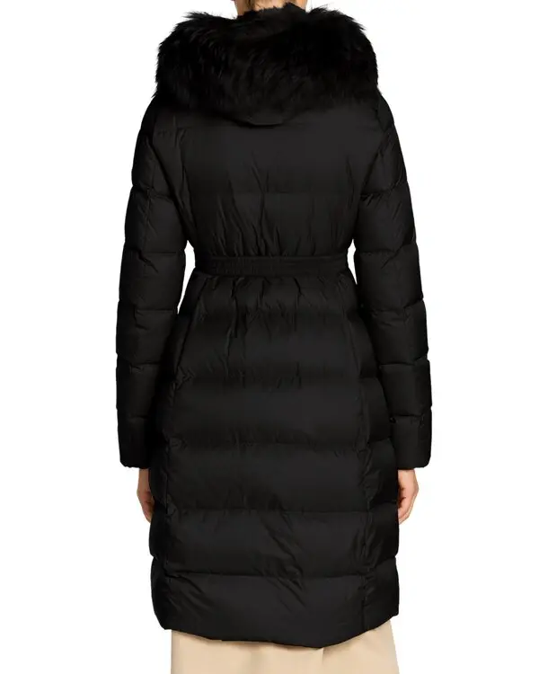 Moncler Boedic Belted Puffer Coat - Black