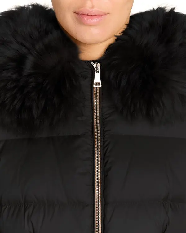 Moncler Boedic Belted Puffer Coat - Black