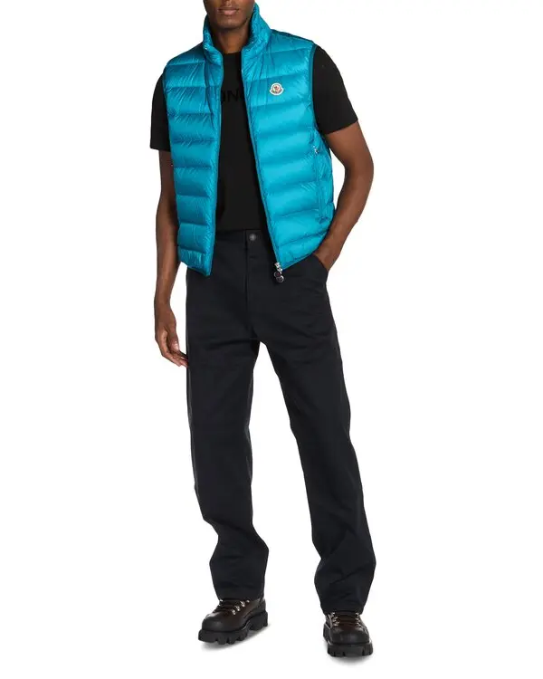 Moncler Rocoque Zip Front Vest - Turquoise