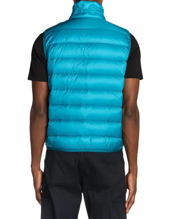 Moncler Rocoque Zip Front Vest - Turquoise
