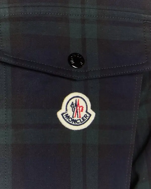 Moncler Plaid Zip-front Jacket - Black