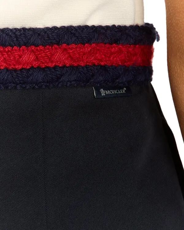 Moncler Pleated Mini Skirt - Navy