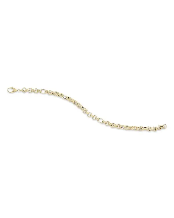 Bloomingdale'S 14k Yellow Rolo Figaro Chain Link Bracelet - Gold