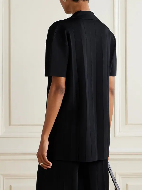 Max Mara Poltava Ribbed Jersey Blouse
