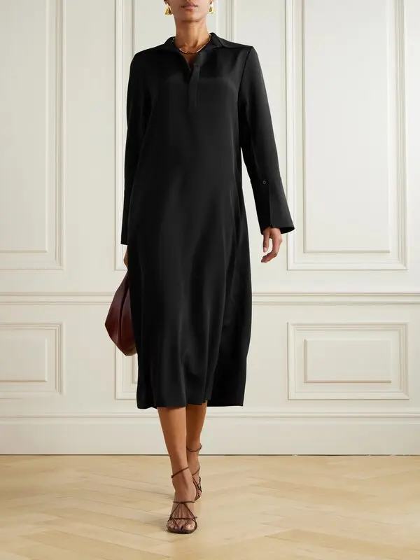 Max Mara Ossola Silk-blend Shirt Dress