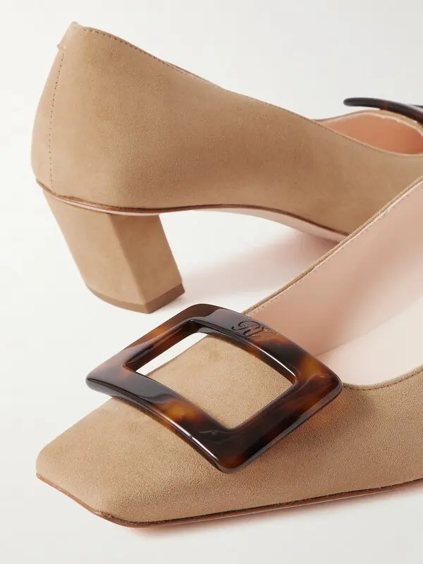 ROGER VIVIER Belle Vivier 45 Suede Pumps