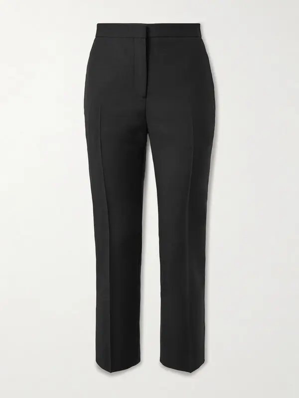 Alexander McQueen Wool And Mohair-blend Tapered Pants
