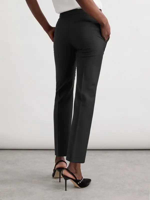 Alexander McQueen Wool And Mohair-blend Tapered Pants