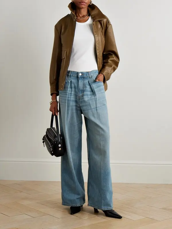 HAIKURE Candy Pleated Boyfriend Jeans