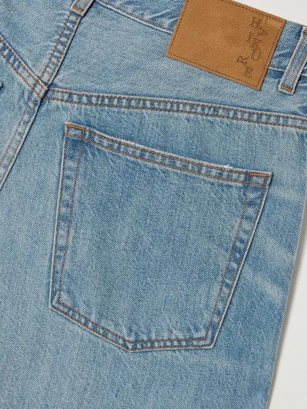 HAIKURE Candy Pleated Boyfriend Jeans