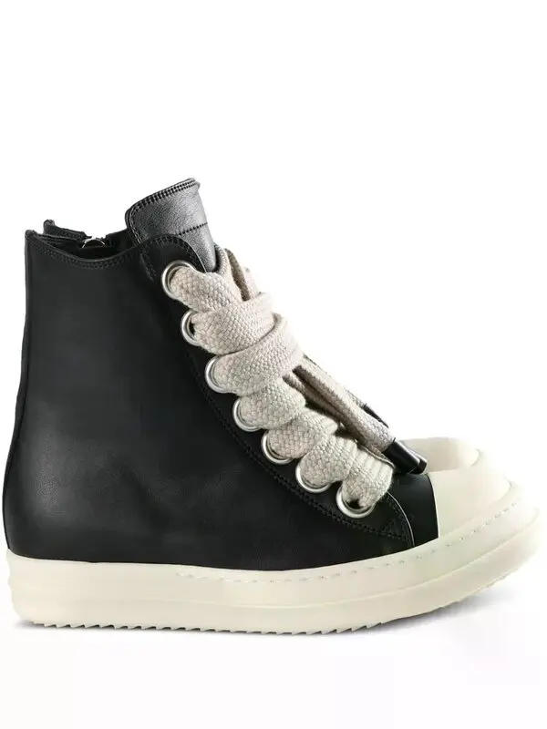 Rick Owens Leather High-top Sneakers