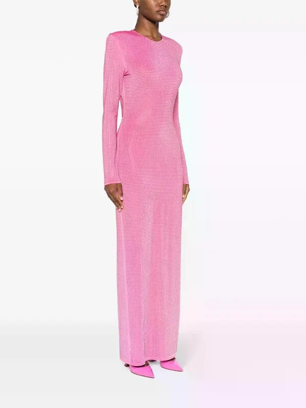 ROTATE BY BIRGER CHRISTENSEN Crystal-embellished Open-back Gown