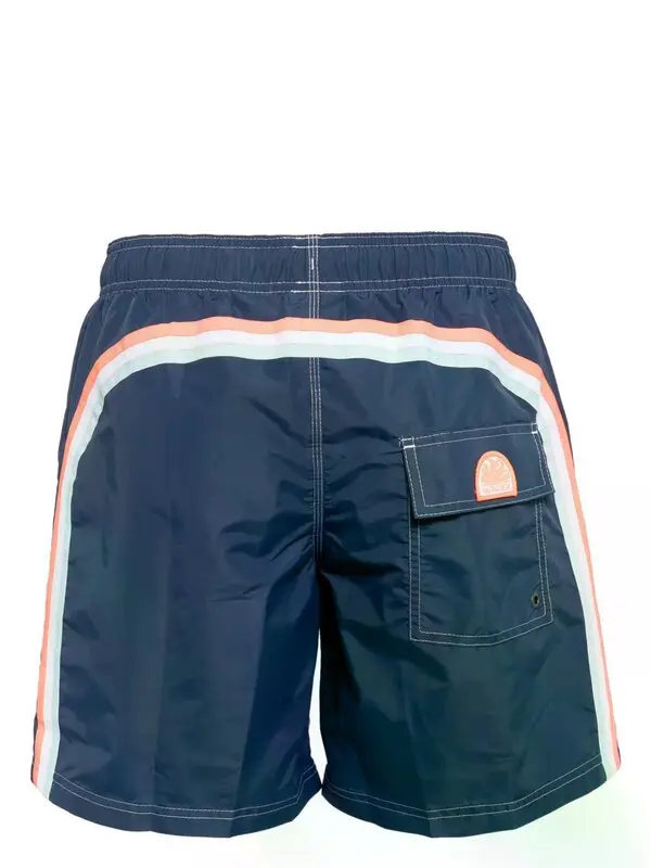 Sundek Stripe-detail Swim Shorts