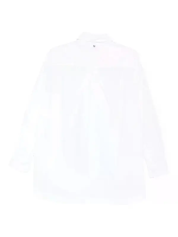 BOSS Curved-hem Cotton Shirt