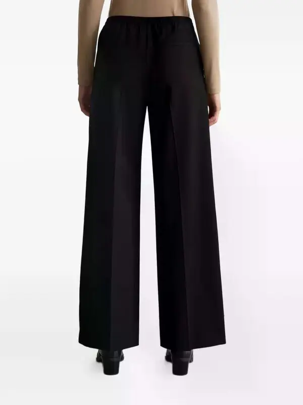 Marc O'polo Pressed-crease Trousers - Black