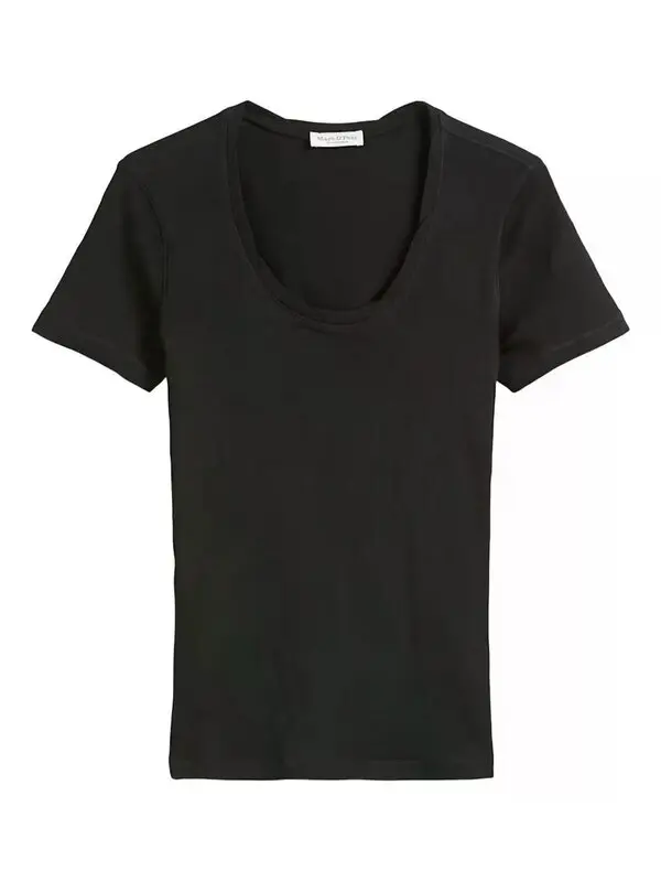 Marc O'polo Scoop-neck T-shirt - Black
