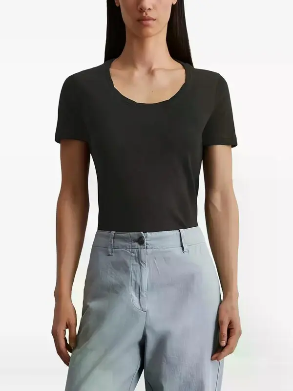 Marc O'polo Scoop-neck T-shirt - Black