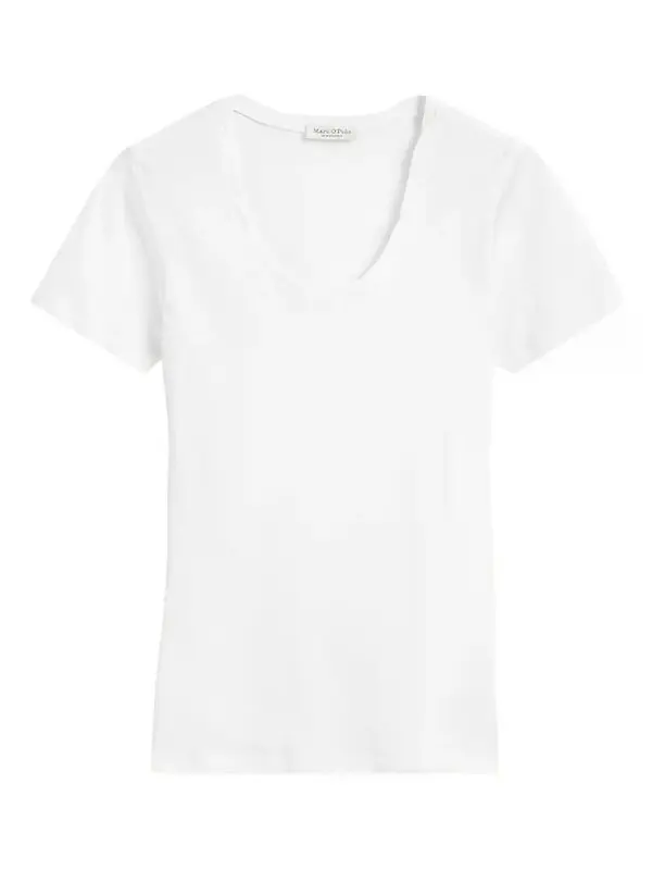 Marc O'polo Scoop-neck Short-sleeve T-shirt - White