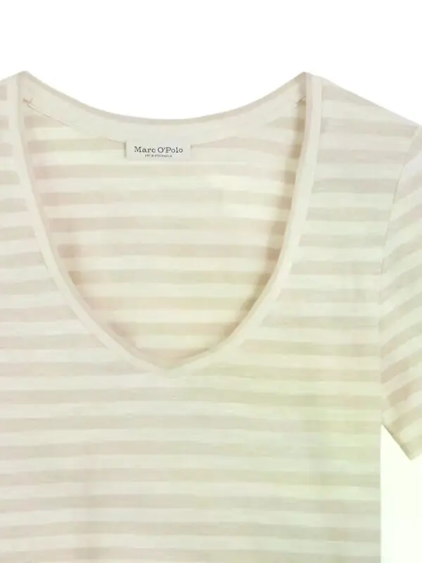 Marc O'polo Striped Scoop-neck T-shirt - Neutrals