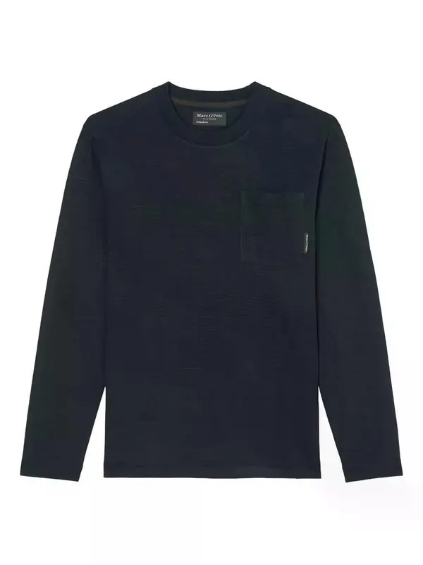 Marc O'polo Long-sleeve Chest-pocket T-shirt - Blue