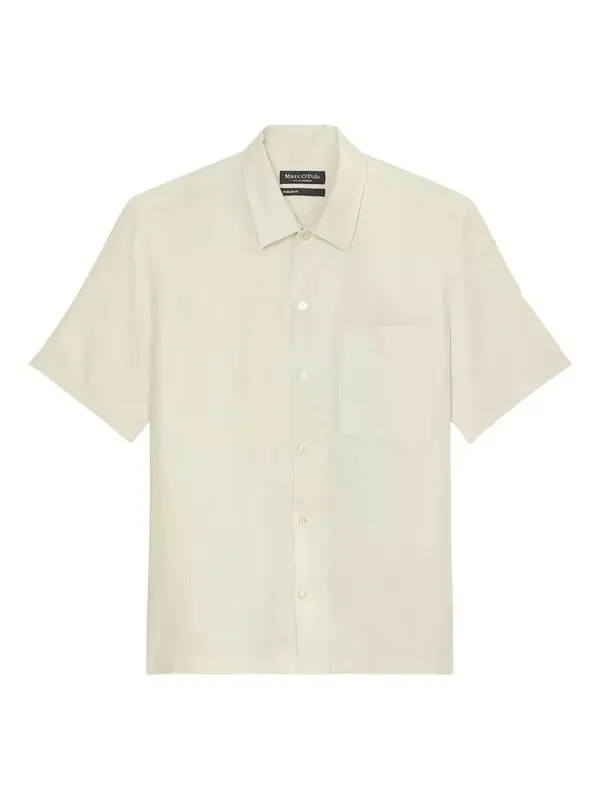 Marc O'polo Short-sleeve Button-up Shirt - Neutrals