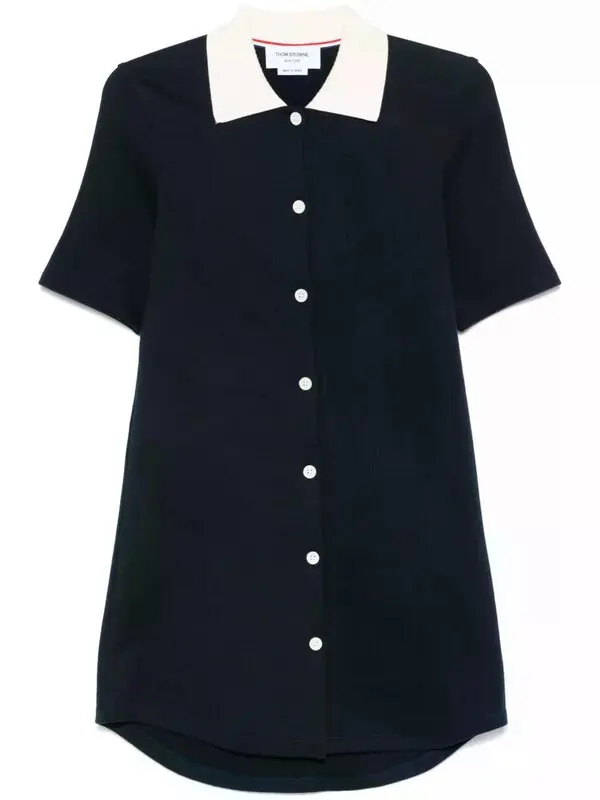 Thom Browne Fine-ribbed Mini Dress
