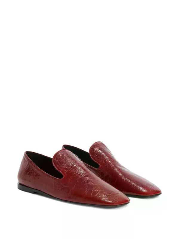 JIL SANDER Leather Loafers - Red
