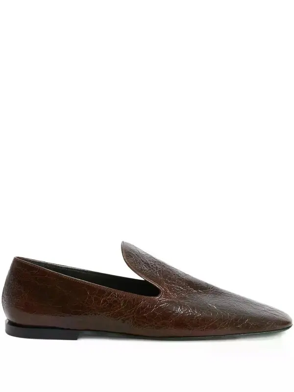 JIL SANDER Leather Loafers - Brown