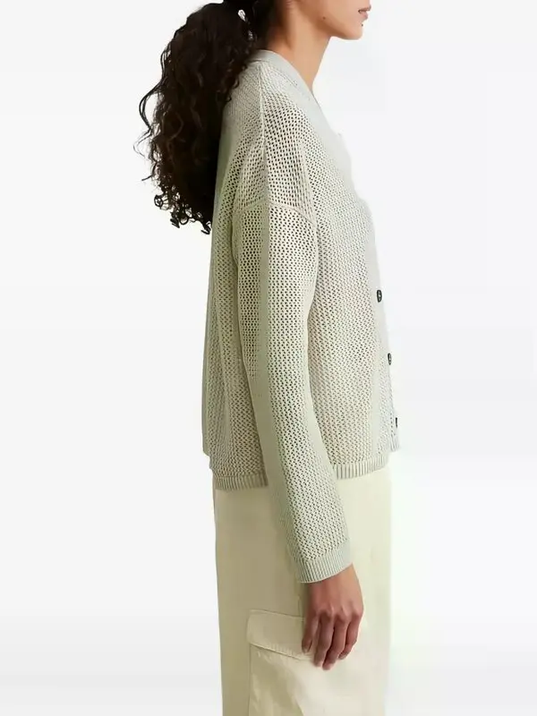 Marc O'polo Ribbed-knit Button-down Cardigan