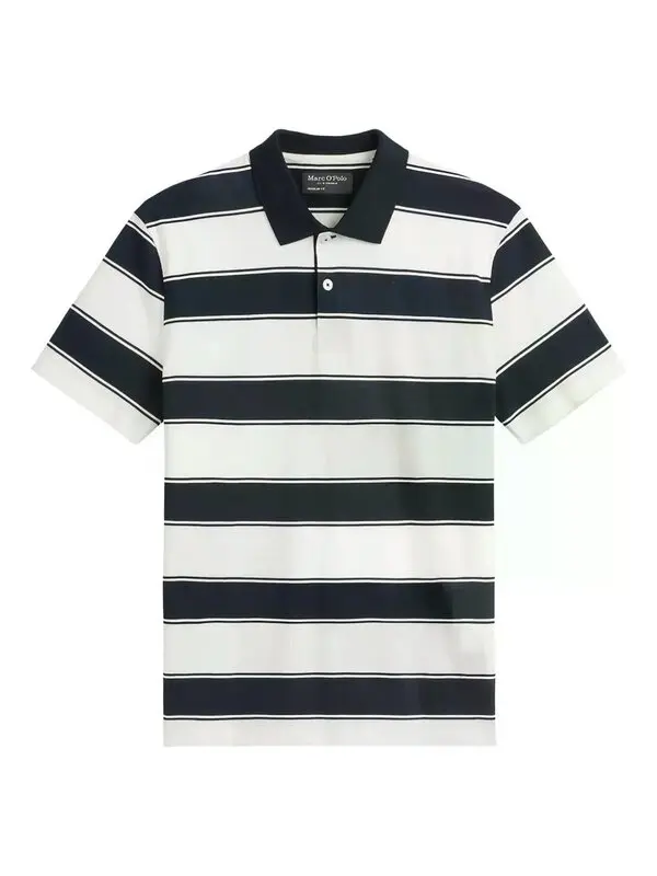 Marc O'polo Striped Polo Shirt - White