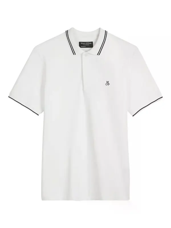 Marc O'polo Contrasting-stripes Polo Shirt - White