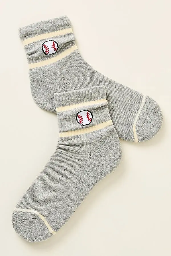 DAILY PRACTICE BY ANTHROPOLOGIE Daily Practice Sporty Icon Socks - Baseball