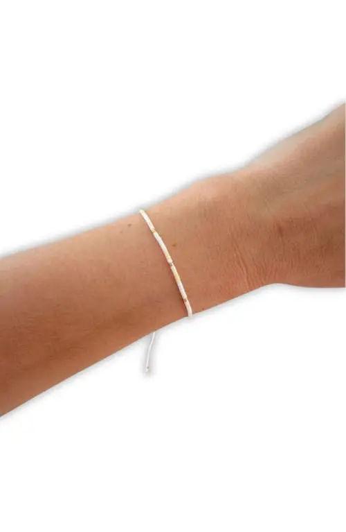 EMERSON & OLIVER Set Of Beaded Friendship Bracelets - White