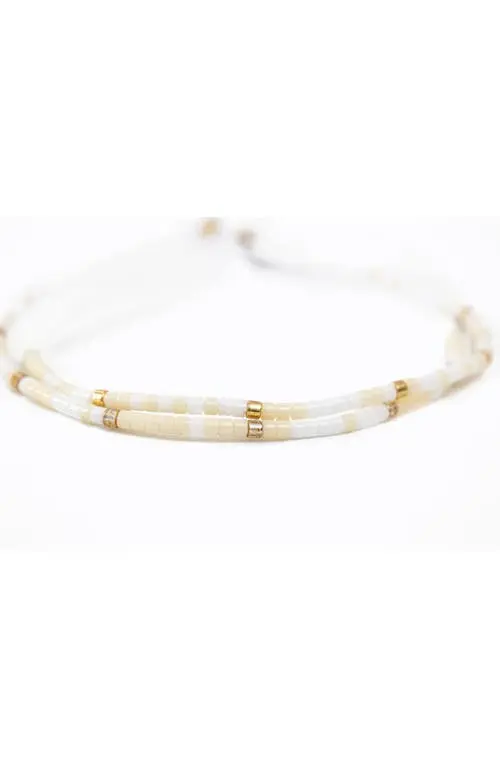 EMERSON & OLIVER Set Of Beaded Friendship Bracelets - White