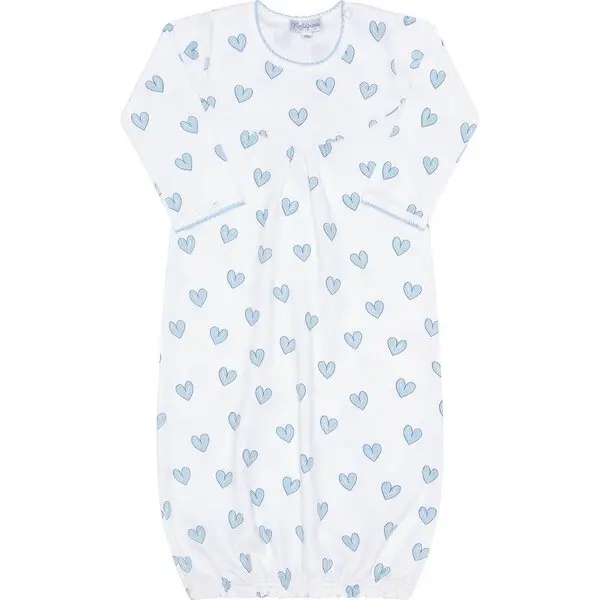 NELLAPIMA Heart Print Gownbaby - Blue