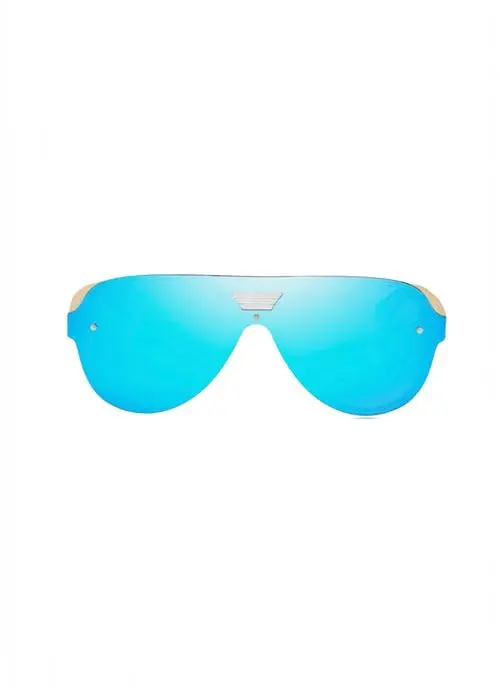 TRIBAL ËYËS Ace 74mm Aviator Sunglasses - Blue