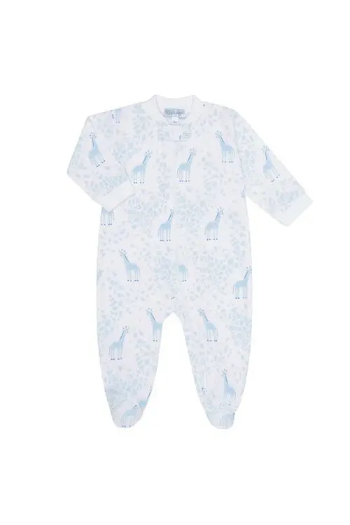 NELLAPIMA Giraffe Print Footie - Blue