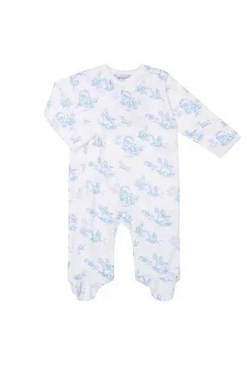 NELLAPIMA Toile Crossover Footie - Blue