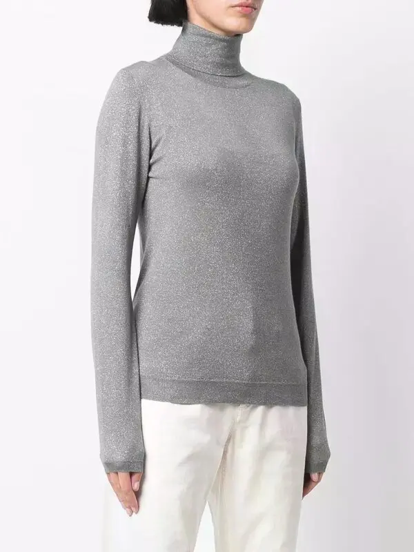 Brunello Cucinelli Roll Neck Jumper - Grey